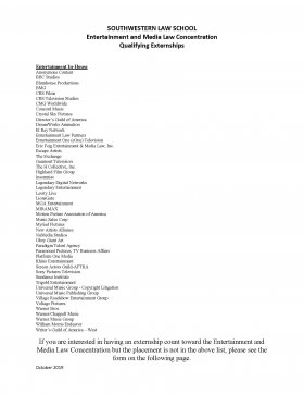 Concentrations & Customizations | Southwestern Law School